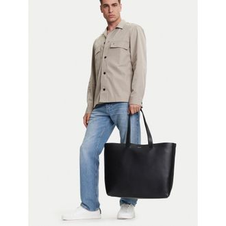 Calvin Klein Tasche Calvin Klein Ck Premium Leather E/W Tote Xl K50K512894 Schwarz