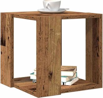 Generic Couchtisch, Quadratischer Sofa-Beistelltisch mit Offenem Rahmen, Integriertes Ablagefach f&uuml;r B&uuml;cher, Getr&auml;nke und Wichtige Einrichtungsgegenst&auml;nde (32