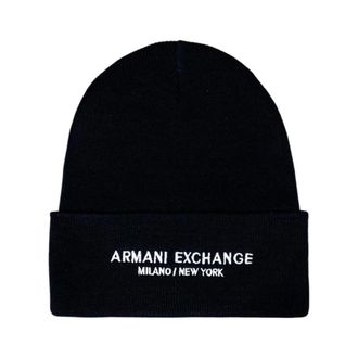 A|X Armani Exchange Bedruckte Polyester-Kappe mit maschinenwaschbarem Stoff - - Accessories - Herren - Blau - ONE SIZE
