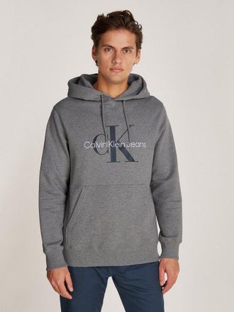Calvin Klein Jeans Kapuzensweatshirt SEASONAL MONOLOGO REGULAR HOODIE mit Logodruck und Stickerei