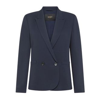 Seventy Stilvolle Cady Cr&ecirc;pe Viskosejacke - - Jackets - Damen - Blau - M