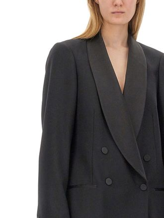 Dries Van Noten Double-Breasted Tailored Blazer - Black