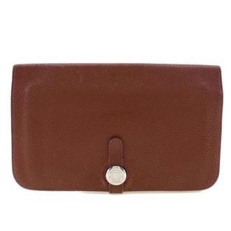 Herm&egrave;s Portefeuille combin&eacute; Dogon Duo Pre-owned - Femme - Pre-owned - Rouge - Taille: ONE Size