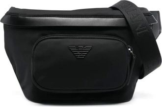 Emporio Armani Homme, Sacs, Noir, Taille: ONE Size Logo Belt Bag