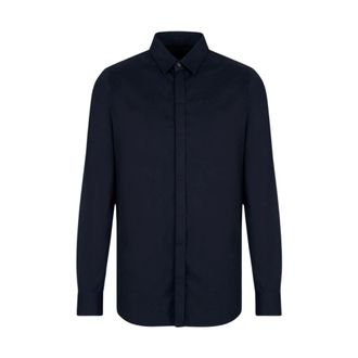 A|X Armani Exchange Homme, Chemises, Bleu, Taille: L Chemise Classique
