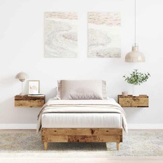 vidaXL Cadre de lit sans matelas vieux bois 90x200 cm bois ing&eacute;nierie Vidaxl