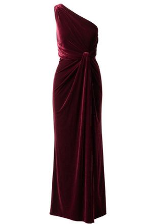 Adrianna Papell Abendkleid One Shoulder Velvet Dress Luxuri&ouml;ses Ein-Schulter-Kleid aus Samt