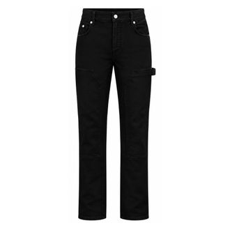 Represent Carpenter-Jeans mit Ziern&auml;hten und geradem Bein - Schwarz