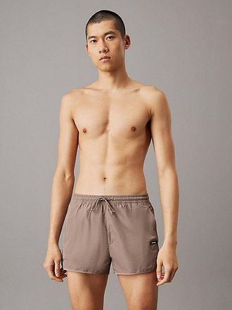 Calvin Klein Kurze Läufer-badeshorts - Ck Essentials - Cinder - Herren - XXL