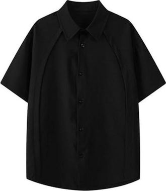 Generic Chemise d&eacute;t&eacute; d&eacute;contract&eacute;e &agrave; Manches Courtes, Respirante, l&eacute;g&egrave;re, Confortable, pour Les Loisirs, Affaires, Amis, Le Bureau, Voyages