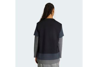 adidas Originals Langarmshirt LAYERED LS mit Rundhalsausschnitt, aus Baumwolle, normale L&auml;nge