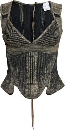 Nike V-neck lace-up top - Schwarz