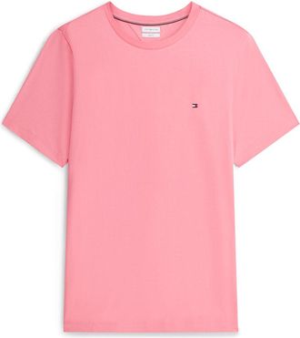 Tommy Hilfiger Softes T-Shirt mit kleiner Logo-Stickerei, Regular Fit in
