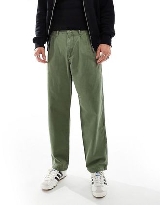 Levi's XX - Pantalon chino droit large &agrave; pinces - Vert moyen