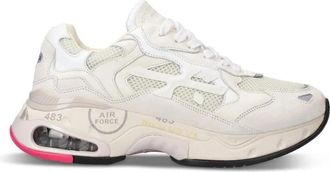 Premiata Low-Top Sneaker - Innovative Sneakers With Mixed Material Design - Gr. 38 (EU) - in Weiß - für Damen