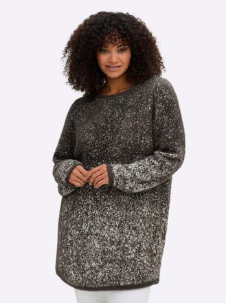 Sheego Strickpullover Pullover Langarm Jacquard