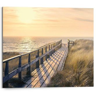 Reinders Wandbild, Weg zum Strand, Schlafzimmer, Bilder, Wanddeko, Room Decor, MDF, Beige, 40 x 50cm