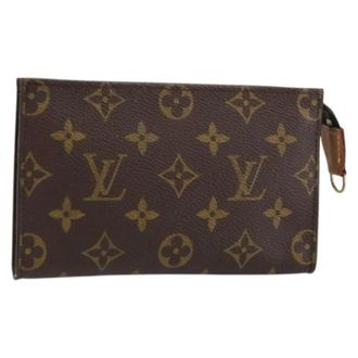 Louis Vuitton Pochette Vintage en Toile dOccasion - Femme - Pre-owned - Brun - Taille: ONE Size