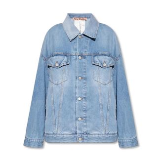 Acne Studios Homme, Vestes, Bleu, Taille: L/Xl Veste en jean oversize