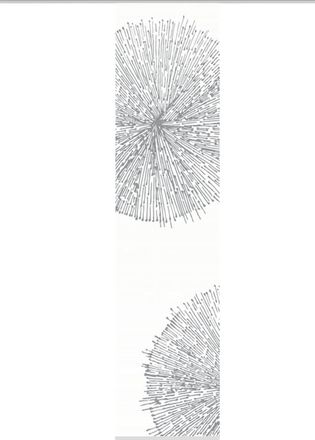 Vision S 84557 Schiebegardine Creston I halbtransparent Bambusoptik 260x60 cm, Farbe:Stein