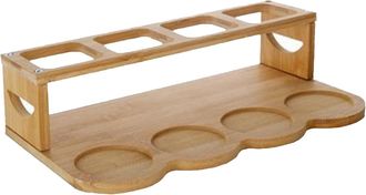 Generico Flaschenaufbewahrungsregal, K&uuml;chenflaschenorganizer | 2-st&ouml;ckiges K&uuml;chenregal mit 2 Ebenen, Holzregal