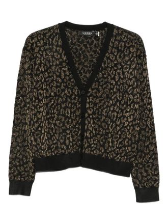 Lauren Ralph Lauren Cardigan mit V-Ausschnitt - Schwarz