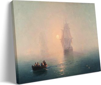 Cambos Ivan Aivazovsky ber&uuml;hmte Malerarbeiten (Meeresk&uuml;ste1) Druck Poster Bild Druck Leinwand Wandfarbe Kunst Dekor Moderne Heimkunstwerke Geschenkidee 40 x 
