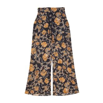 Patrizia Pepe Femme, Pantalons, Multicolore, Taille: 38 FR Pantalone in mussola di cotone