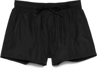 Moschino Badeshorts mit Logo - Schwarz