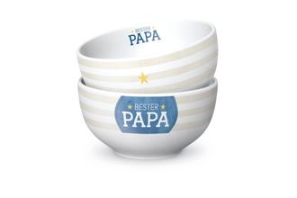 Lavida Geschenk F&uuml;r Dich, M&uuml;slischale, Sch&auml;lchen, Porzellan, Bester Papa