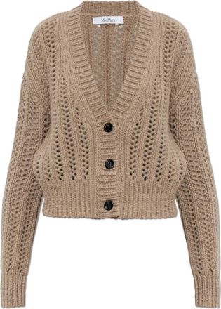 Max Mara Cashmere Cardigan Zaino - - Knitwear - Damen - Beige - L