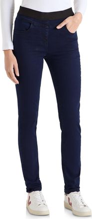 Cecil Jeans mit Elastikbund Blue Black Used wash 30
