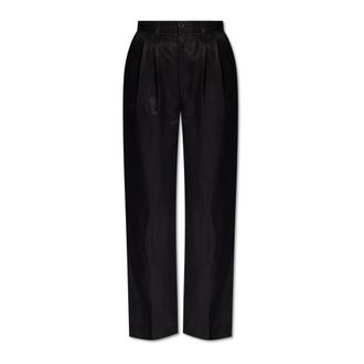 Anine Bing Carrie hoch taillierte Hosen - - Trousers - Damen - Schwarzk - S