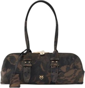 Pinko Pinko - Bowling Horizontal Big - Femme - Sacs - Brun - Taille: ONE Size