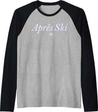 Trendy Apparel Apr&eacute;s Ski Winter Snowflake Raglan