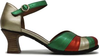 FLY London Fly London Damen BESH087FLY Pumps, Gold/RED/Green, 38 EU