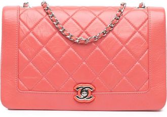 Chanel Hobo Bags - Crumpled Calfskin Bi Quilted Vintage Full Flap - Gr. unisize - in Gold - f&uuml;r Damen