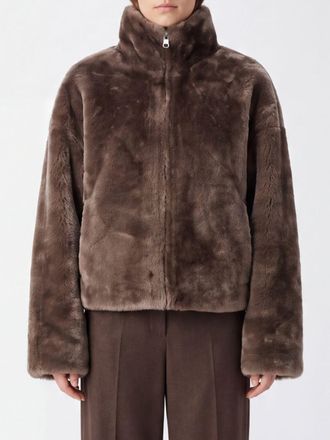 Arma Veste courte en peau de mouton retourn&eacute;e avec col montant et fermeture zipp&eacute;e
