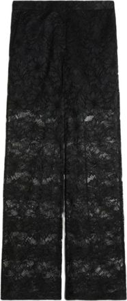 Sportmax Femme, Pantalons, Noir, Taille: 42 FR Wide Pantalons