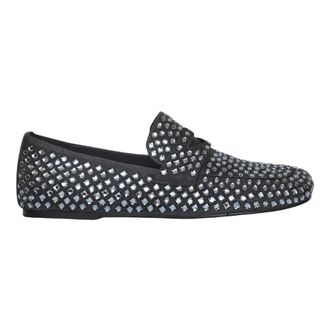 Strategia Velours-Mokassin mit Strasssteinen - - Shoes - Damen - Grau - 37 EU