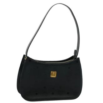 MCM Pre-owned Leder Schultertasche - - Pre-owned - Damen - Schwarzk - ONE SIZE