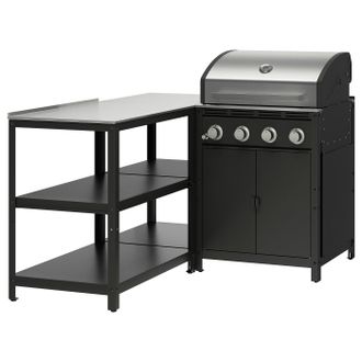 IKEA GRILLSK&Auml;R Gasgrill mit K&uuml;cheninsel
