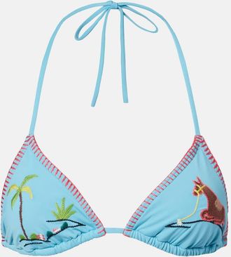 Staud Besticktes Bikini-Oberteil Lido