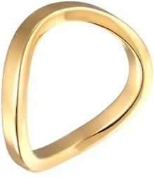 Elli Bague Femmes Pile Basique Vague Filigrane Couleur Or