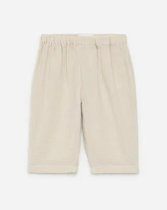 Arket Baumwollmusselin-Hose -Beige