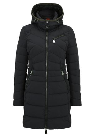 Gil Bret Damen Steppmantel mit Abnehmbarer Kapuze 42, Dunkelblau