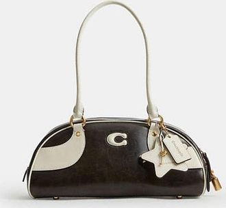 Coach Bowling Schultertasche in Schwarz | Leder