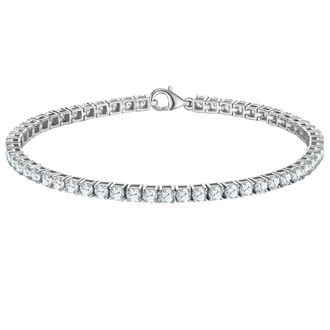 Trilani Armband - Sterling Silber Armband Zirkonia - Gr. 17 CM - in Silber - f&uuml;r Damen