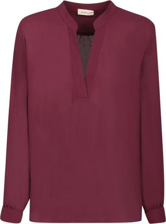 Blanca Vita Femme, Blouses et Chemises, Rouge, Taille: 48 FR Tunique Georgette
