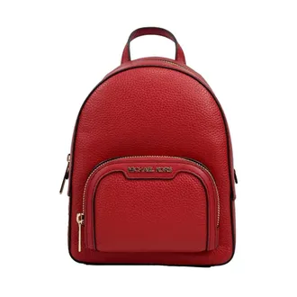 Michael Kors Femme, Sacs, Rouge, Taille: ONE Size Sac à Dos Mini en Cuir Rouge Pebbled
